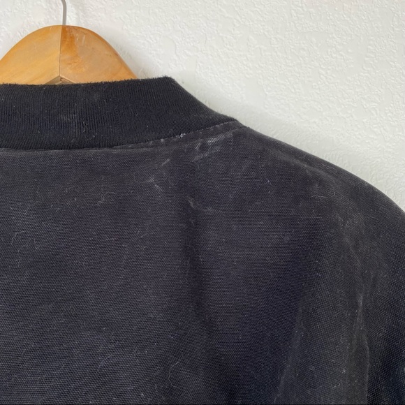 Snap On | Jackets & Coats | Snap On Black Woven Zip Front Denim Jacket ...